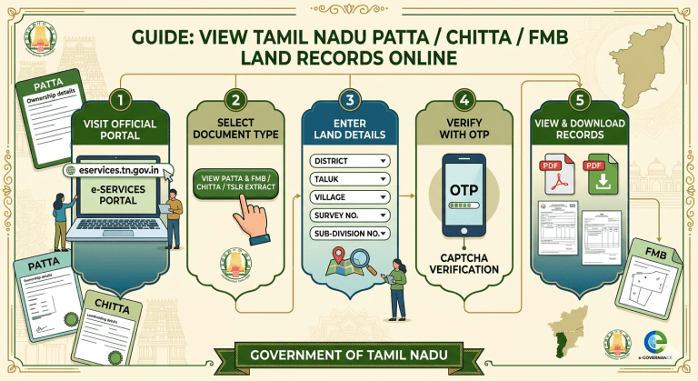 How To View Tamil Nadu Patta/ Chitta/ FMB Land Records Online?
